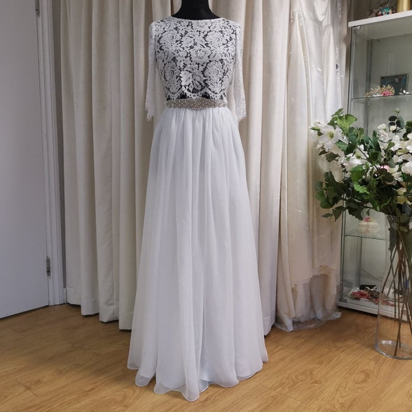 Two Piece Wedding Dress - Etsy UK