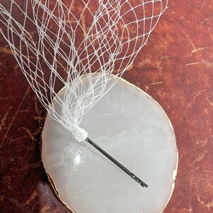 Bandeau Wedding Veil French Net Veil Bird Cage Veil Face Bridal ...