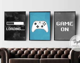 Gaming wall art | Etsy