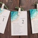 Beach Wedding Seating Chart Template Ocean Wedding Seating - Etsy