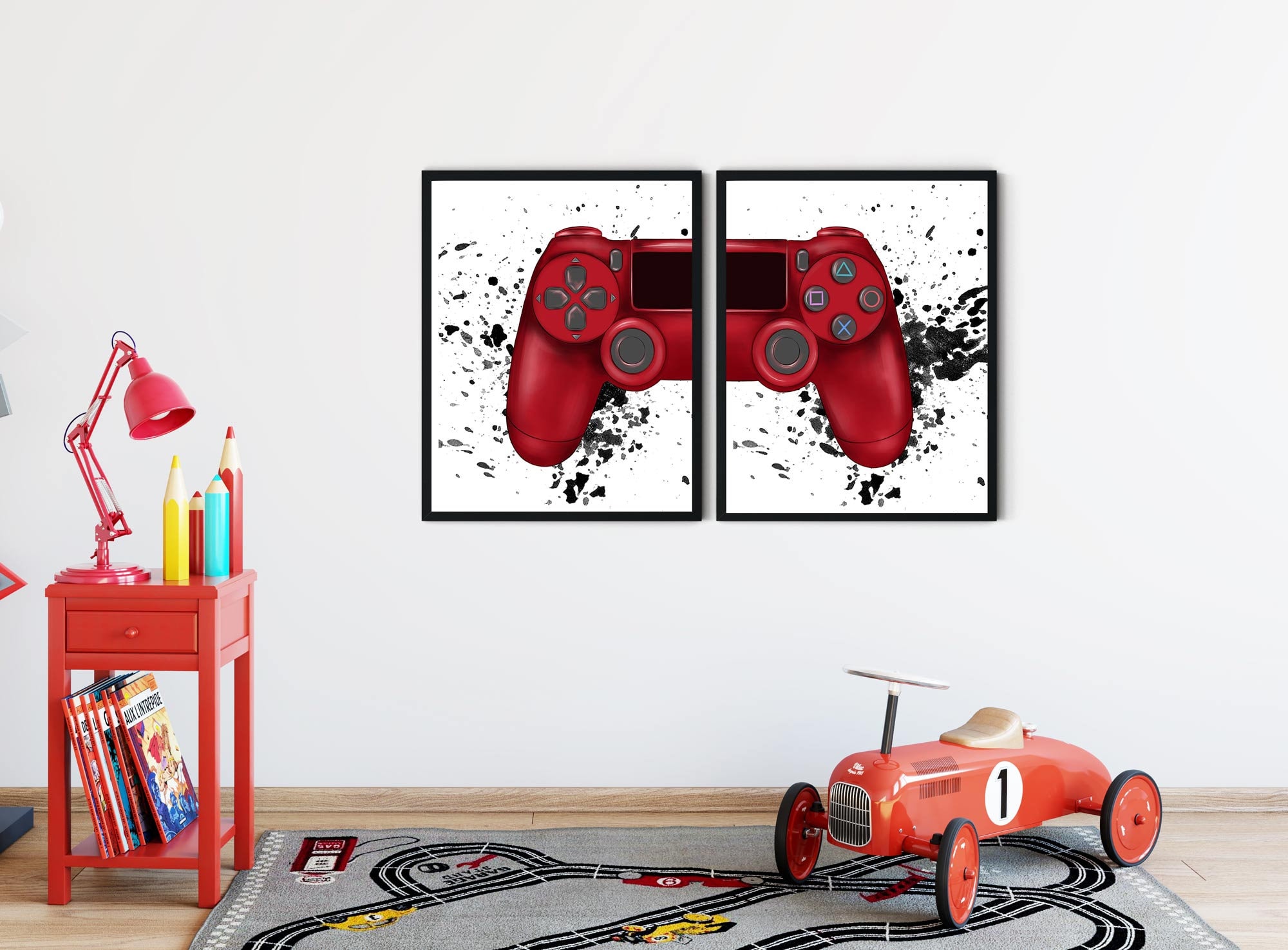 Gaming Wall Art Set of 2, Printable Gaming Wall Art Set, Video Game ...
