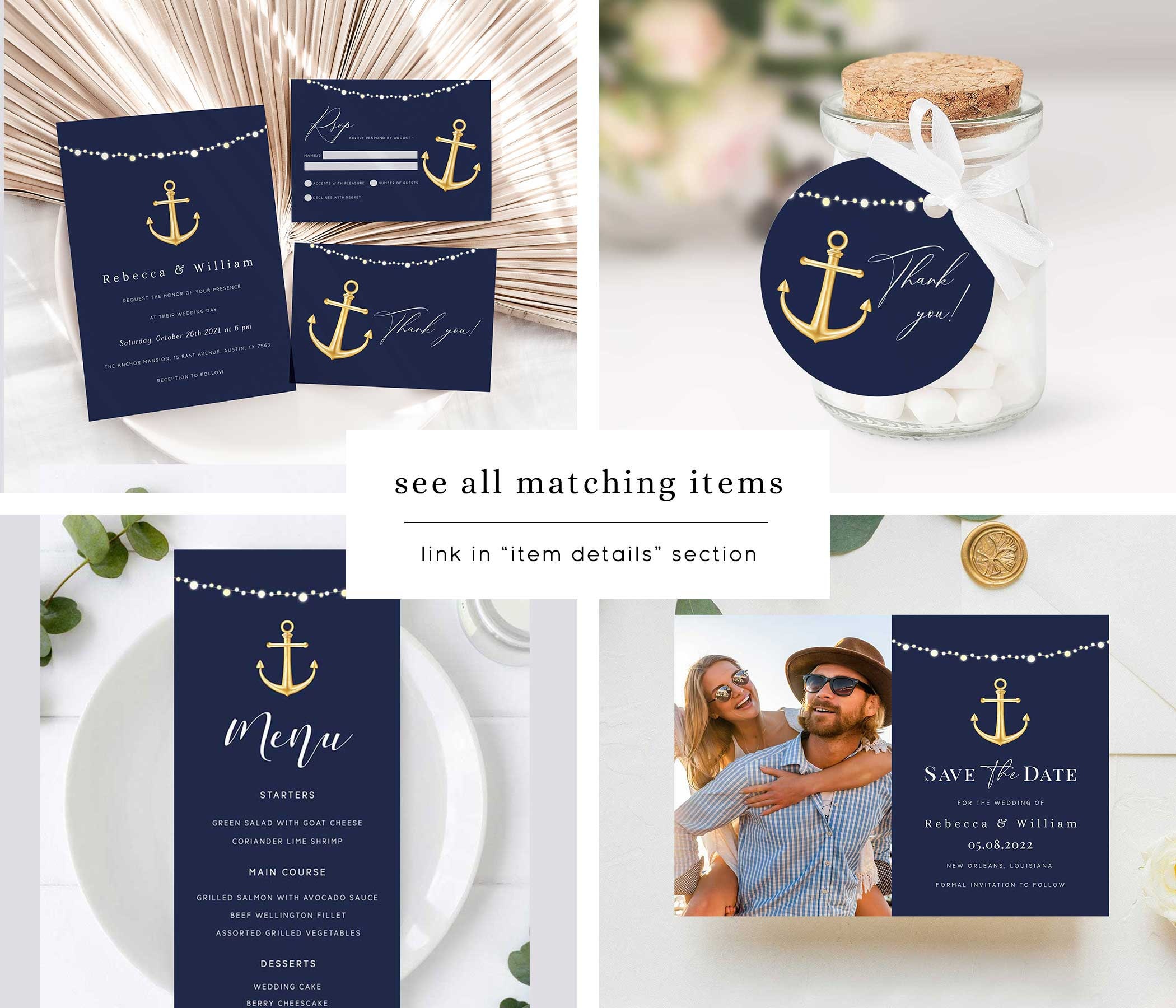 Nautical Thank You Tags Printable Nautical Favor Tags Beach | Etsy