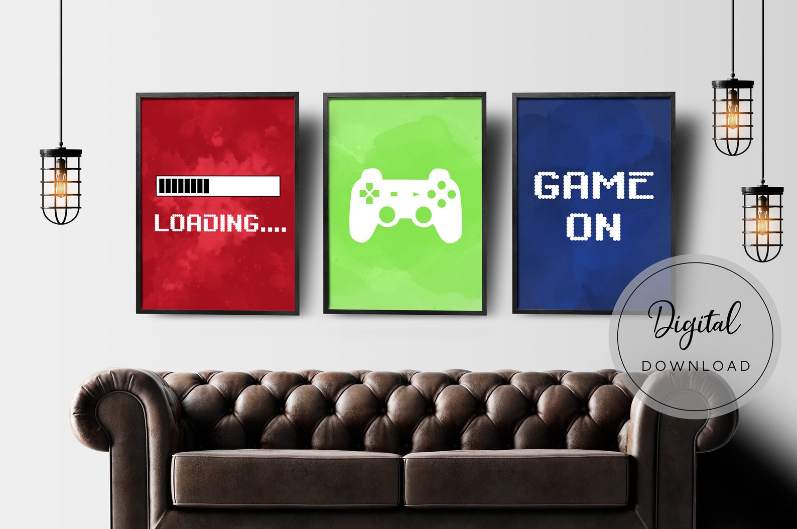 Video Game Wall Art Gaming Wall Art Set of 3 Gaming Prints - Etsy