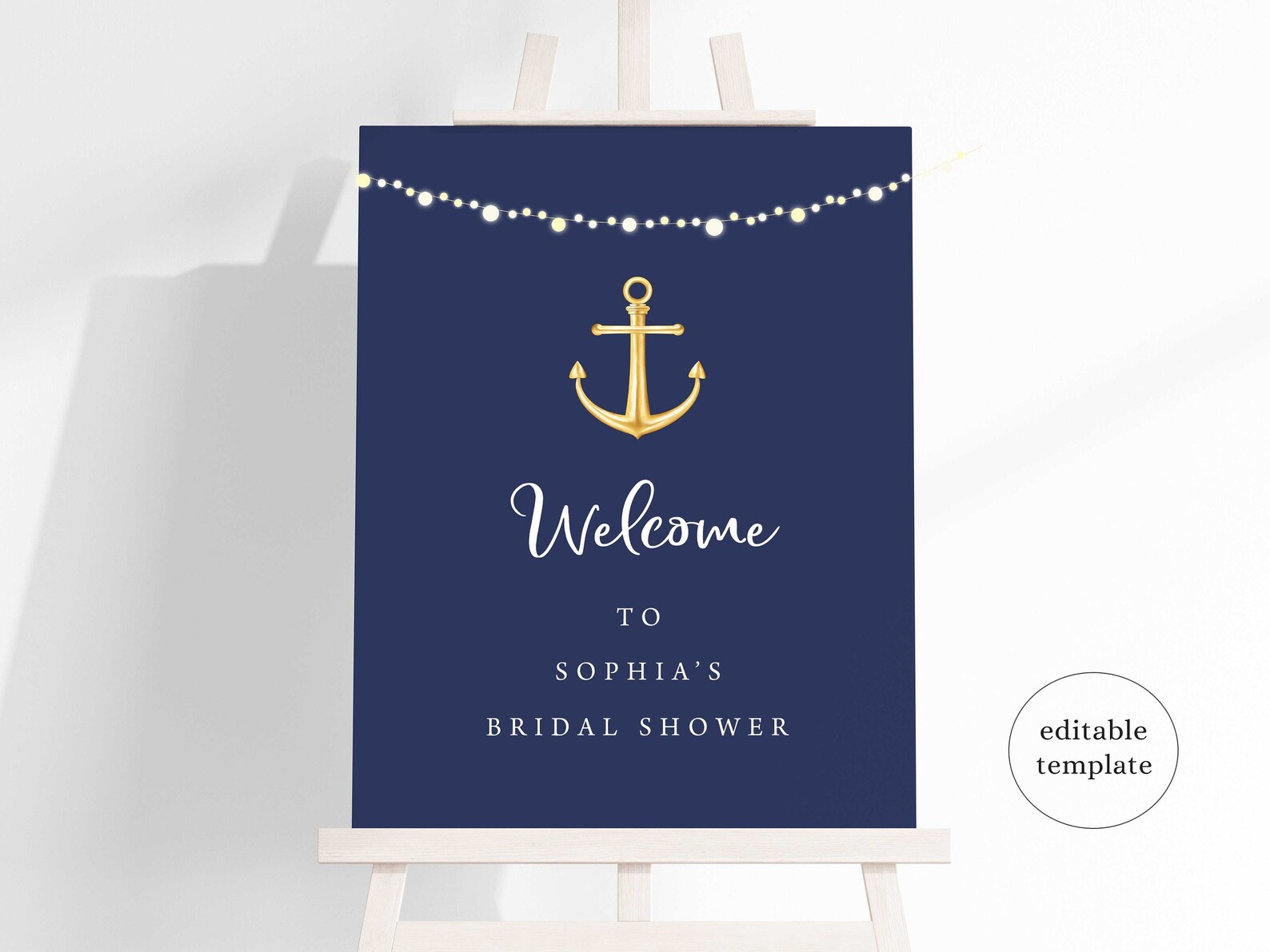 Nautical Bridal Shower Welcome Sign Ocean Bridal Shower - Etsy