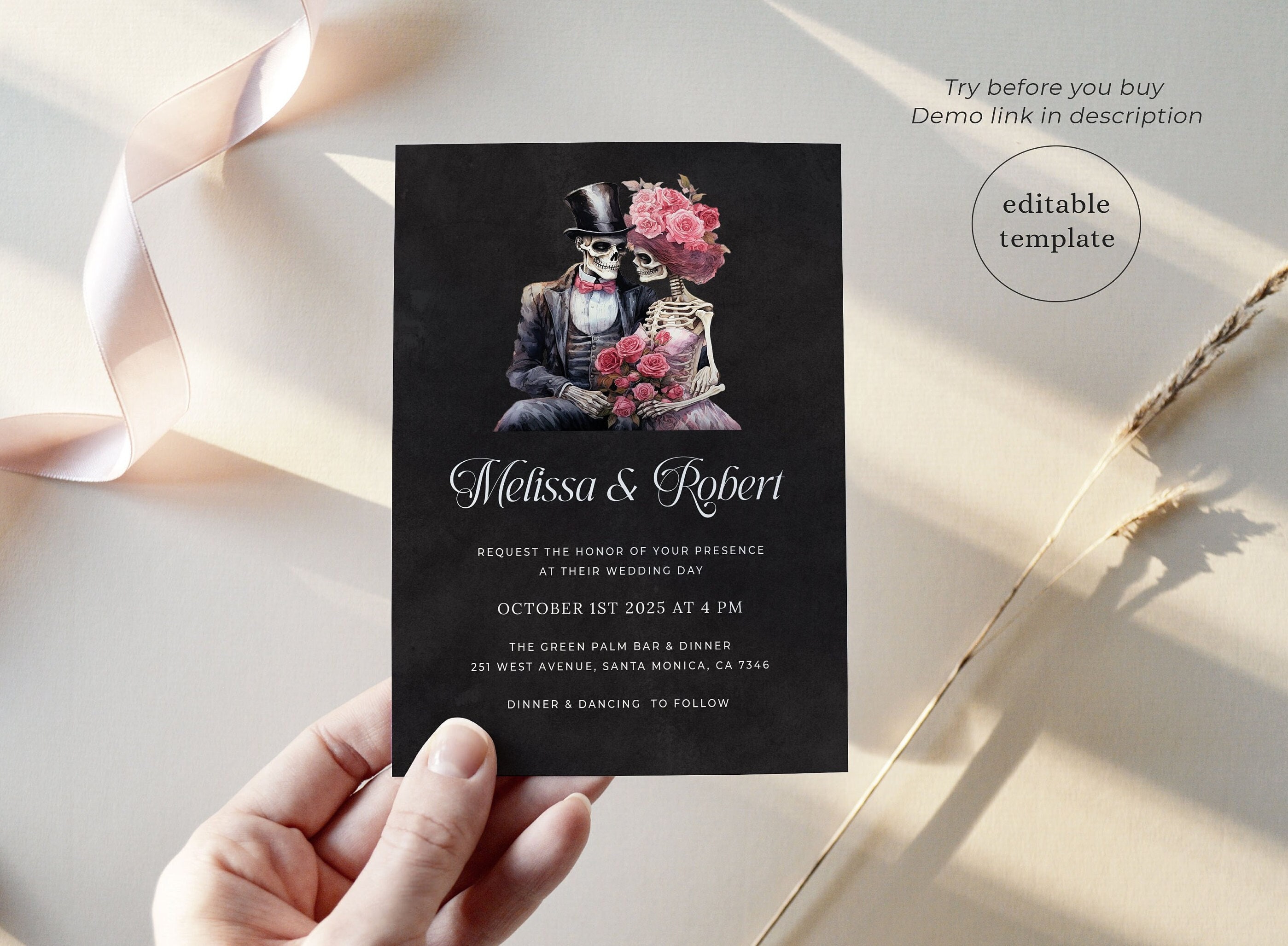 Vampire Wedding Invitations