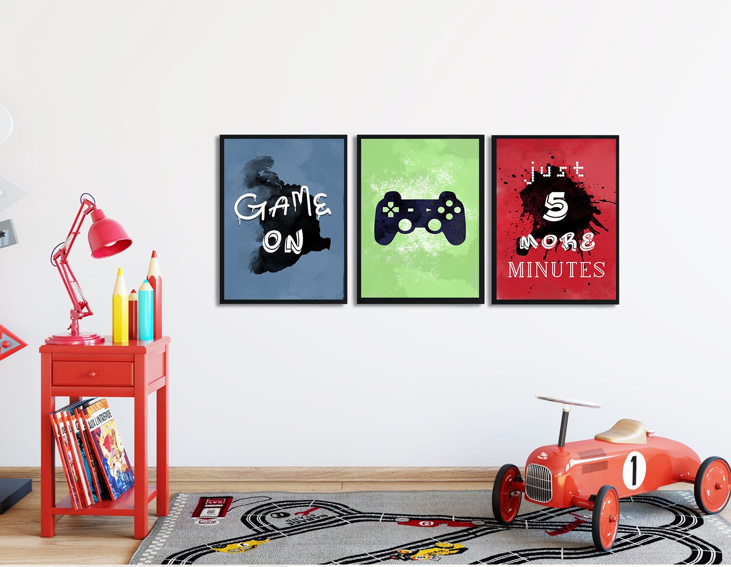 Video Game Wall Art Gaming Wall Art Set of 3 Gaming Prints | Etsy