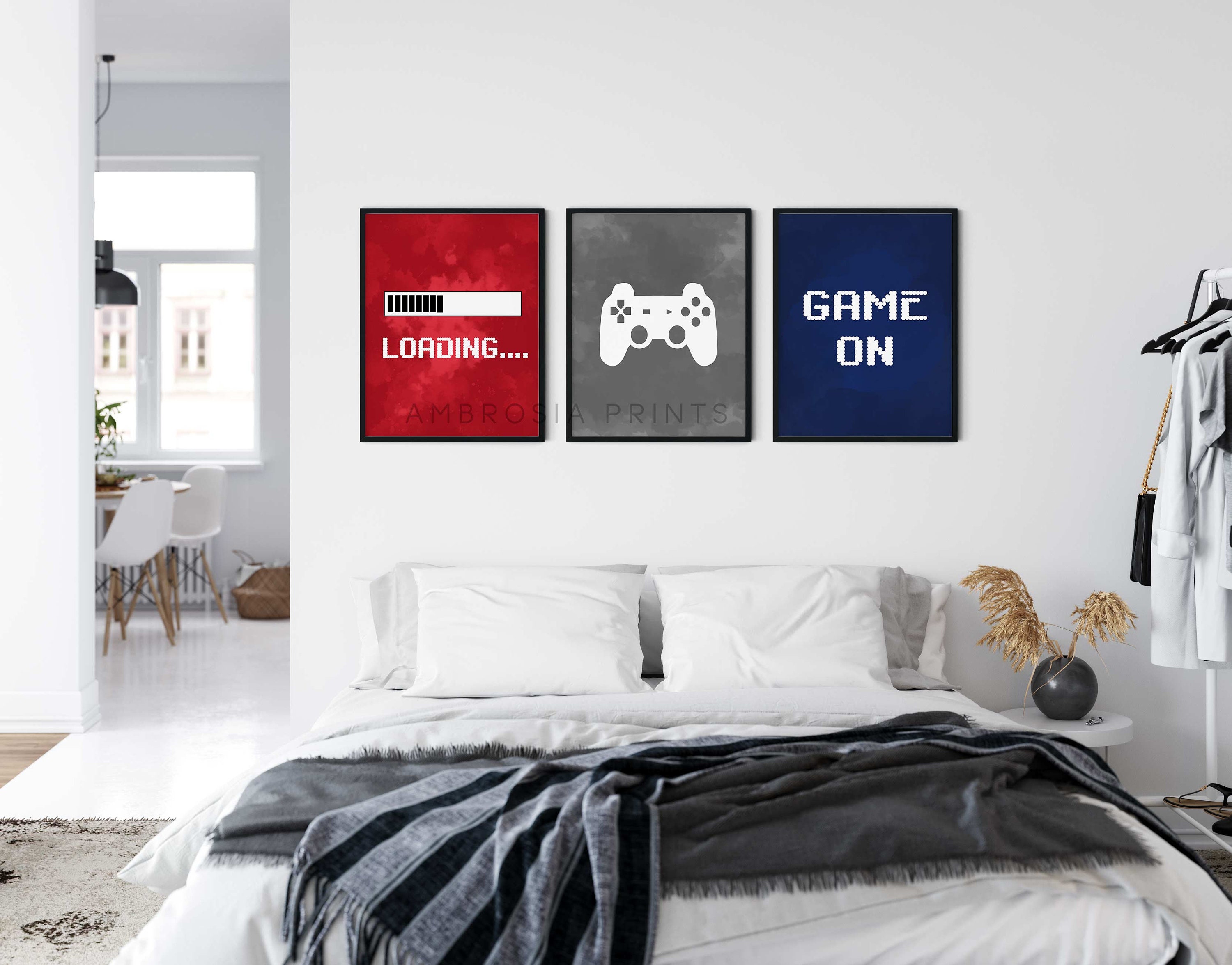 Video Game Wall Art Gaming Prints Set Gaming Wall Art Set of - Etsy