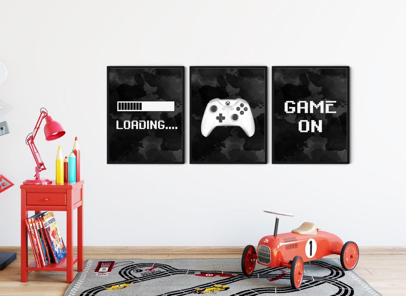 Gaming Wall Art Set of 3 Gaming Prints Set Video Game Print - Etsy
