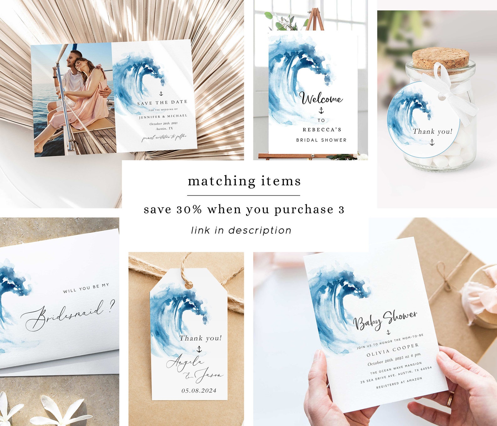 Ocean Wedding Welcome Sign Printable Nautical Wedding Welcome - Etsy