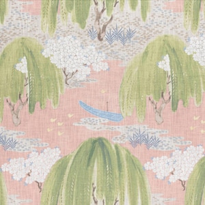 Thibaut Willow Tree Pillow Cover in Blush With Zipper - Etsy