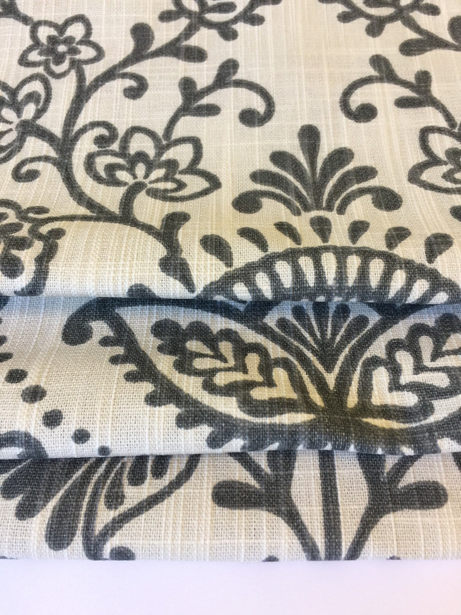 Custom Roman Shade in Silas Gray Flame | Etsy