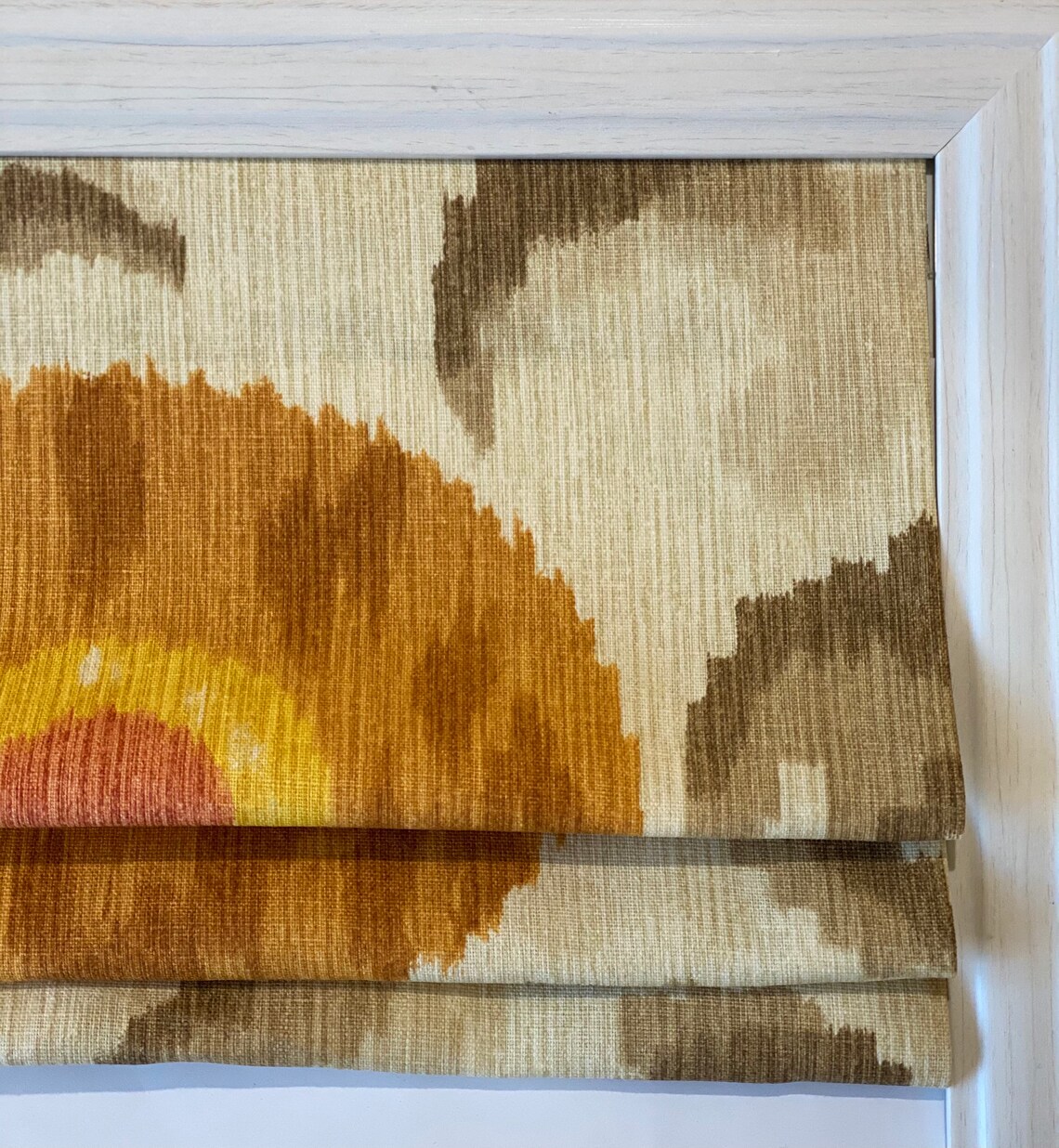 Custom Roman Shade Sunburst Ikat Fabric by Kravet | Etsy