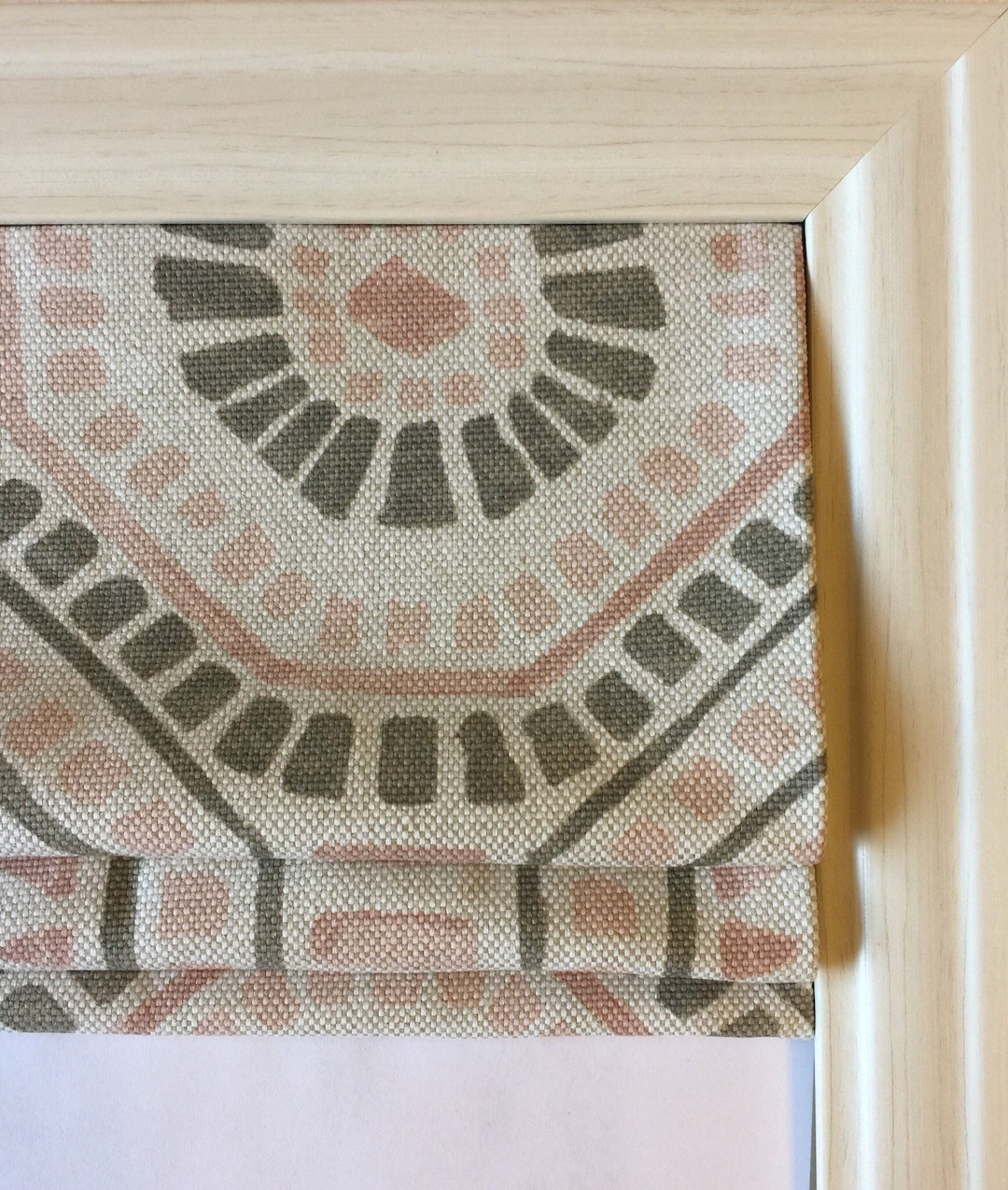 Custom Roman Shade in Brick Blush - Etsy