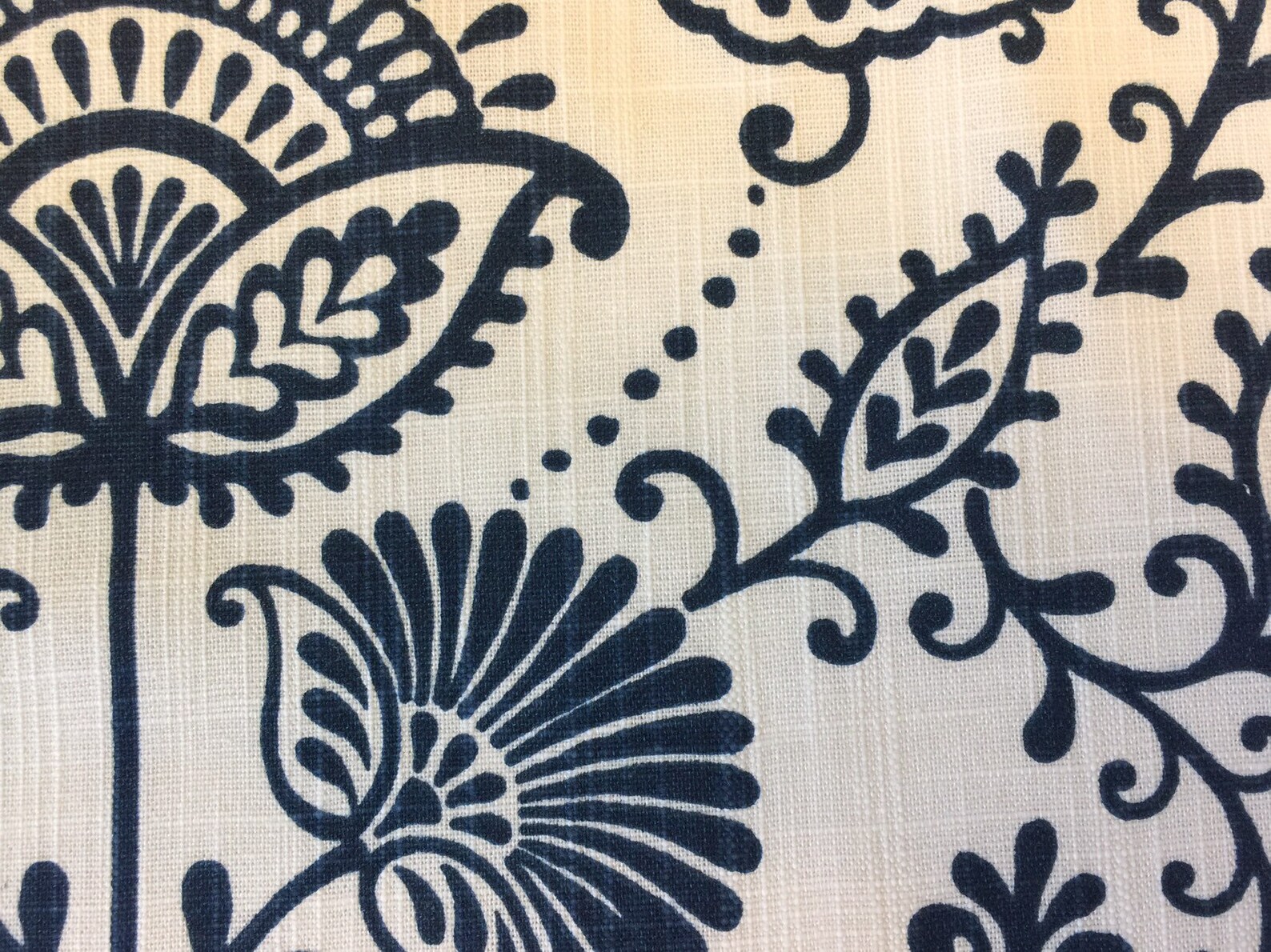 Custom Roman Shade in Silas Italian Blue Denim | Etsy