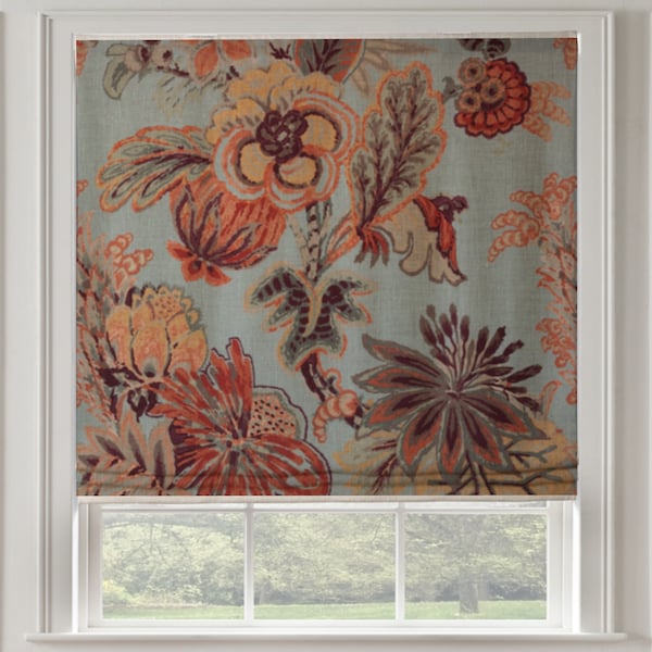 Floral Roman Shade - Etsy