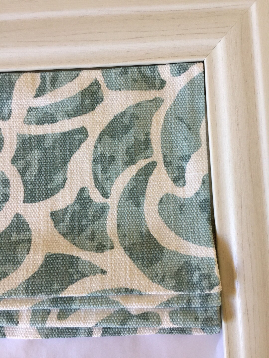 Custom Roman Shade in Peony Blue - Etsy