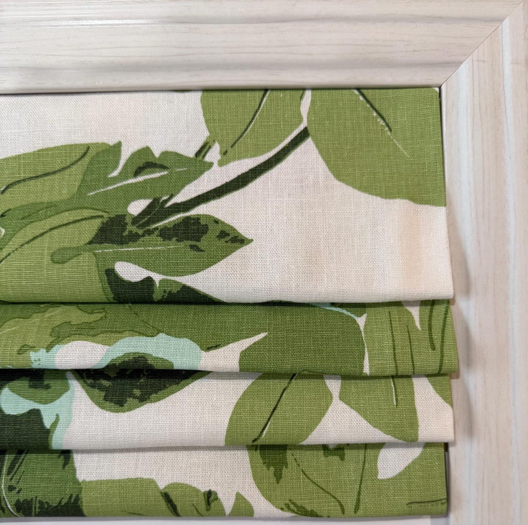 Peter Dunham Fig Leaf Roman Shade Shown on Faded Hemp Other Colors Are ...
