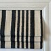 Custom Roman Shade in Continual Stripe Black and Flax - Etsy