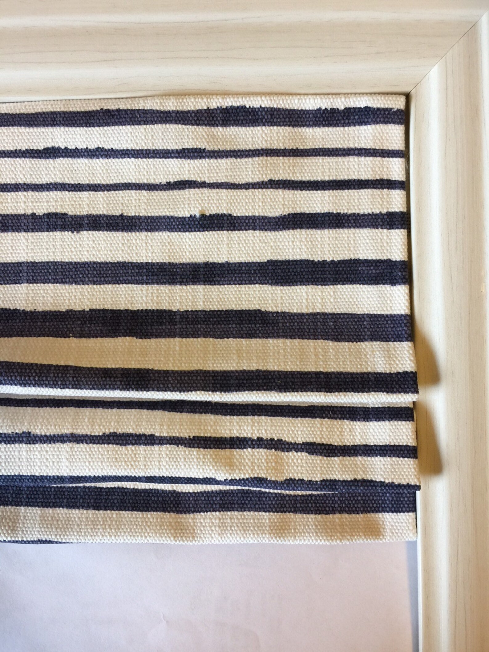 Custom Roman Shade in Horizon Denim Blue - Etsy