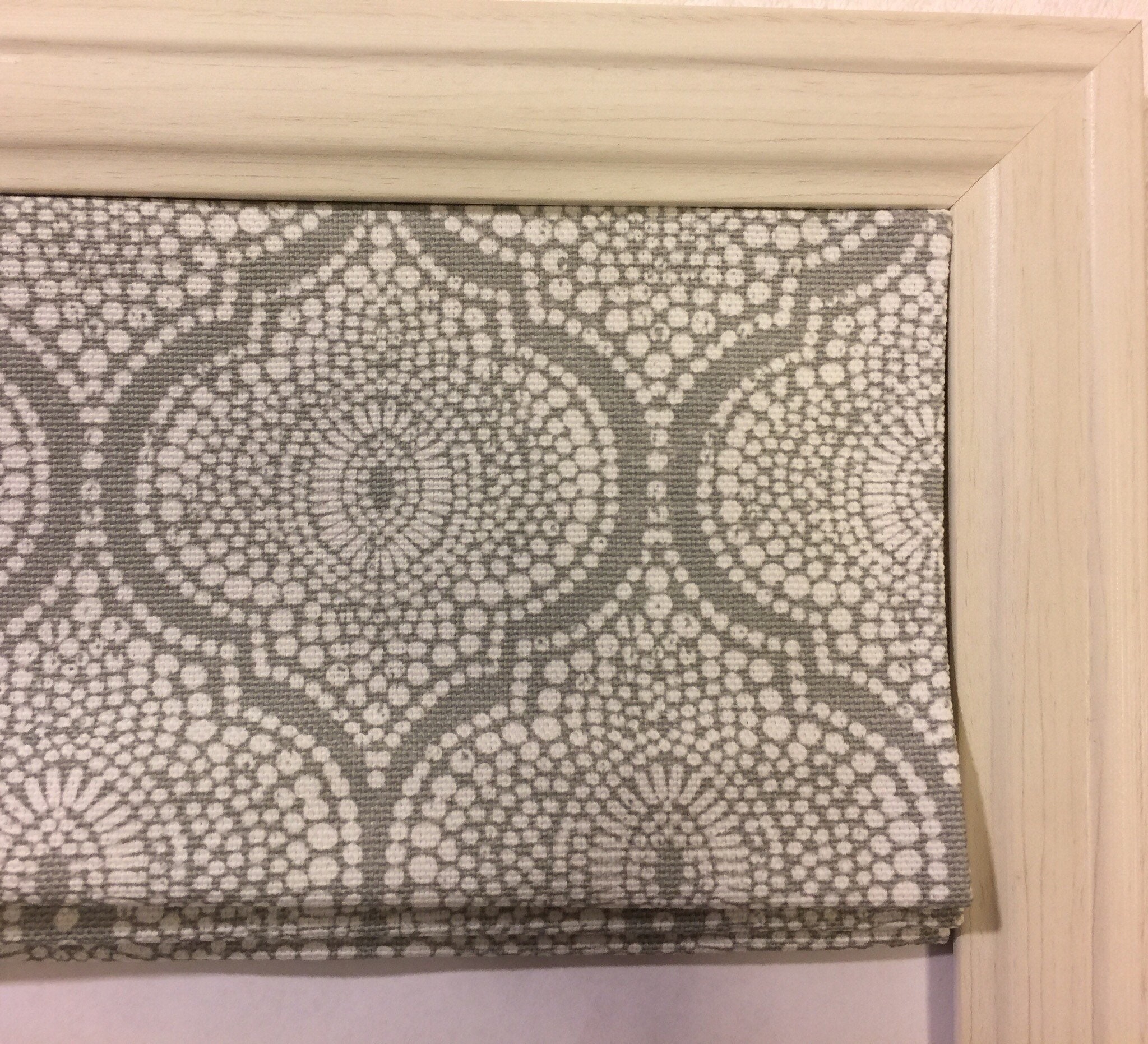 Custom Roman Shade in Arabesque Quartz Grey - Etsy