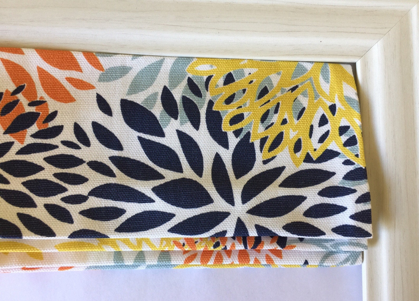 Custom Roman Shade in Blooms Fabric - Etsy