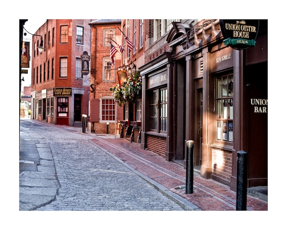 Empty Streets Near Union Oyster House MA Boston Digital Prints Prints ...