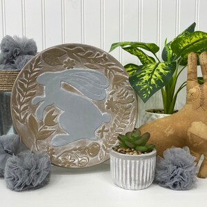 Hand-painted Decorative Ceramic Bunny Plate - Etsy