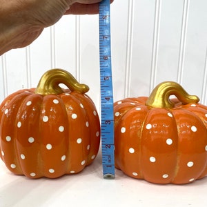 Pretty Polka Dot Pumpkins - Etsy