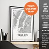 Custom Map Print, Personalized Map Art, Custom City Map Print, Custom ...