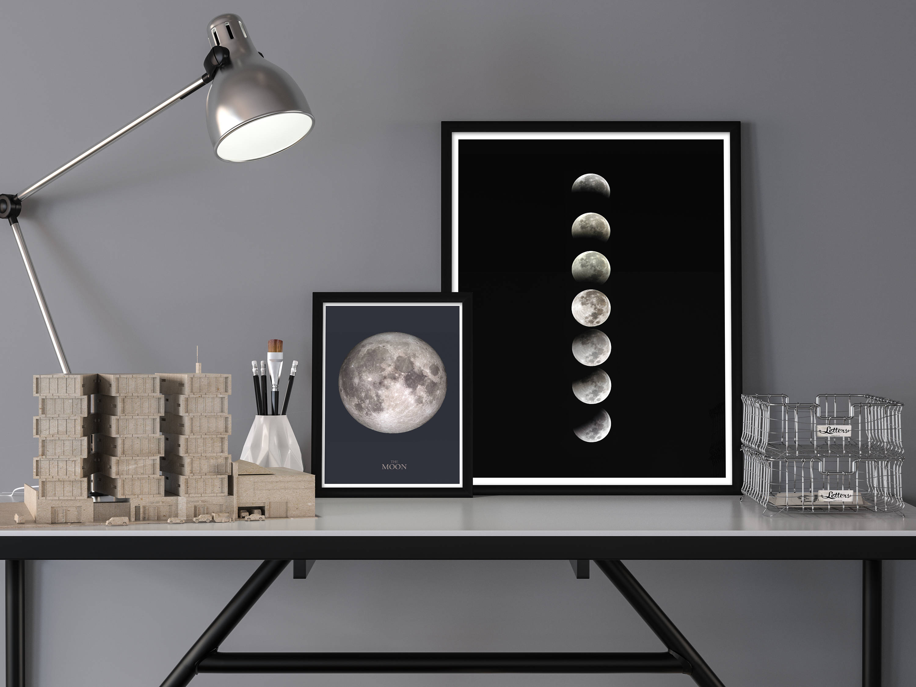 Moon Phase Lunar Phase Print Moon Phase Print La Luna | Etsy