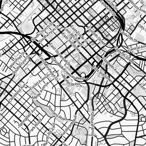 Charlotte Map Print, Printable Map of Charlotte, City Map Art, Street ...