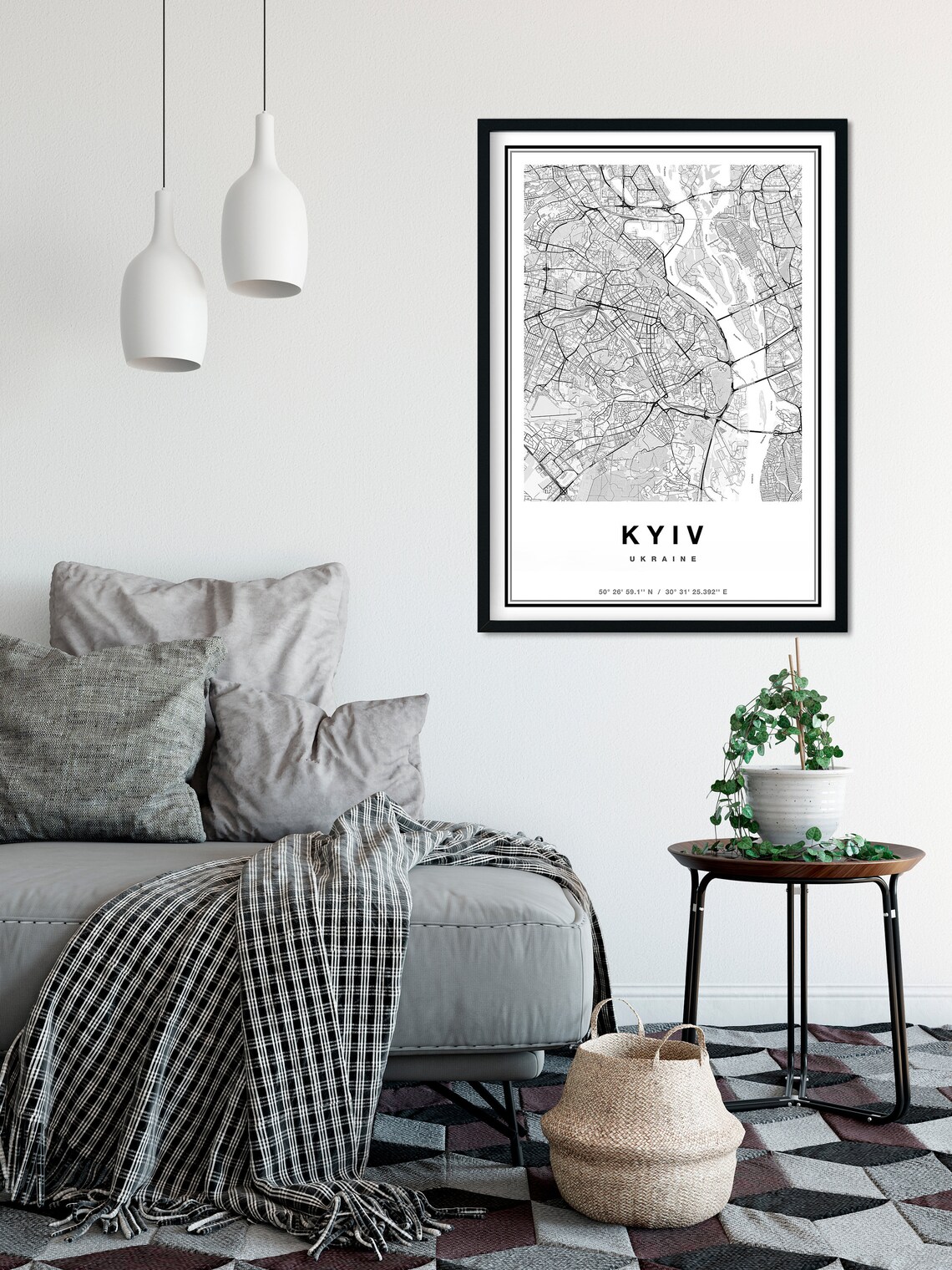 Kyiv Map With Street Names Printable Kyiv Map Kyiv Print - Etsy