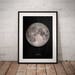 Full Moon Print, Moon Phase Print, Full Moon Wall Art, Moon Phase Art ...