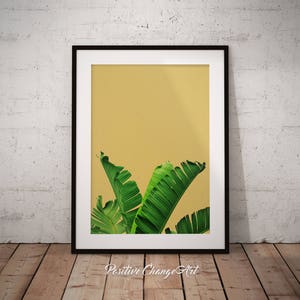 Banana Leaf, Banana Leaf Print, Banana Leaf Printable, Banana Leaf Art ...