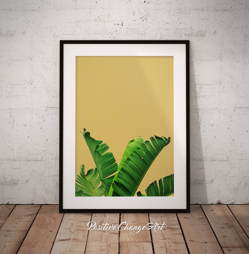 Banana Leaf Banana Leaf Print Banana Leaf Printable Banana - Etsy