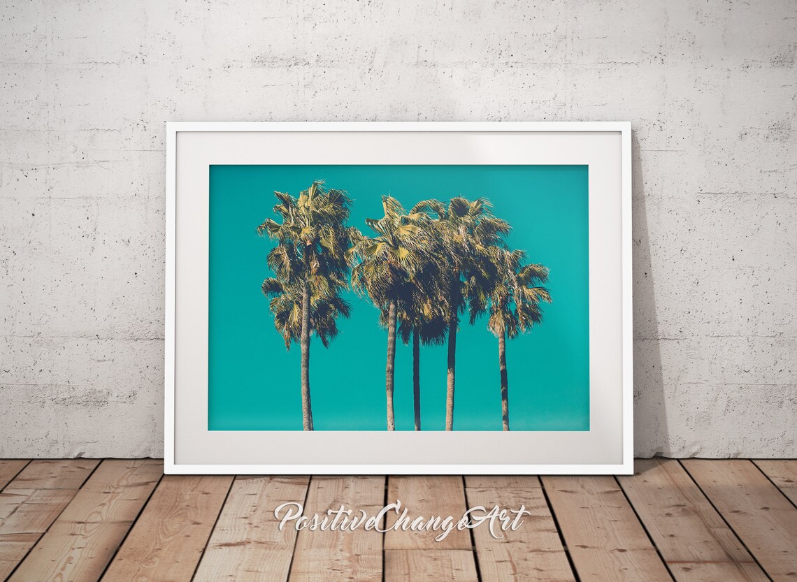 Palm Tree Print Palm Print Art Printable Palm Palm Leaf - Etsy