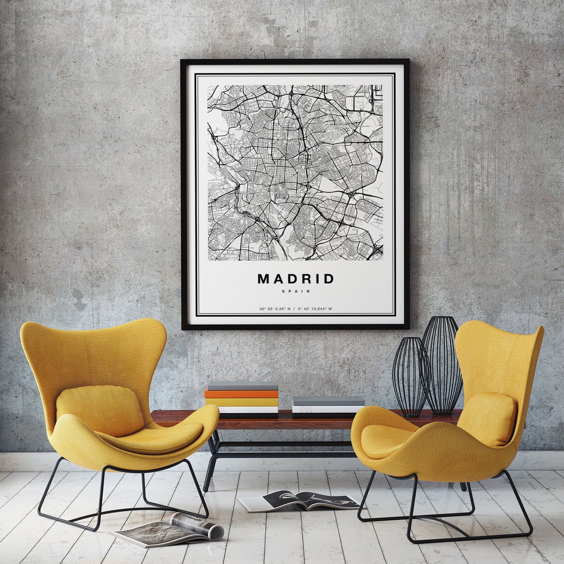 Madrid Map, Madrid City Map, Madrid Print, Map of Madrid , Madrid Map ...