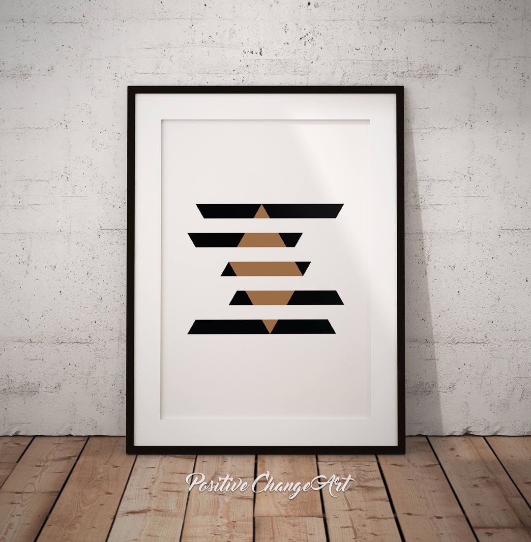 Minimalist Geometric Art Print, Nordic Design Print, Printable ...