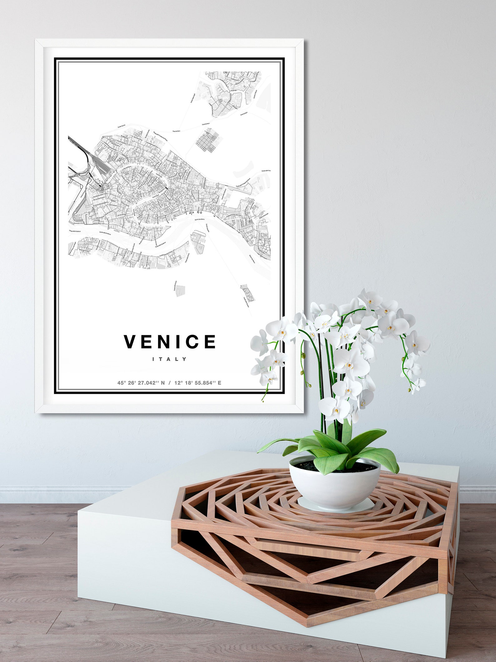 Venice Map Print, Map of Venice, City Map, Venice Print Gift, Venice ...