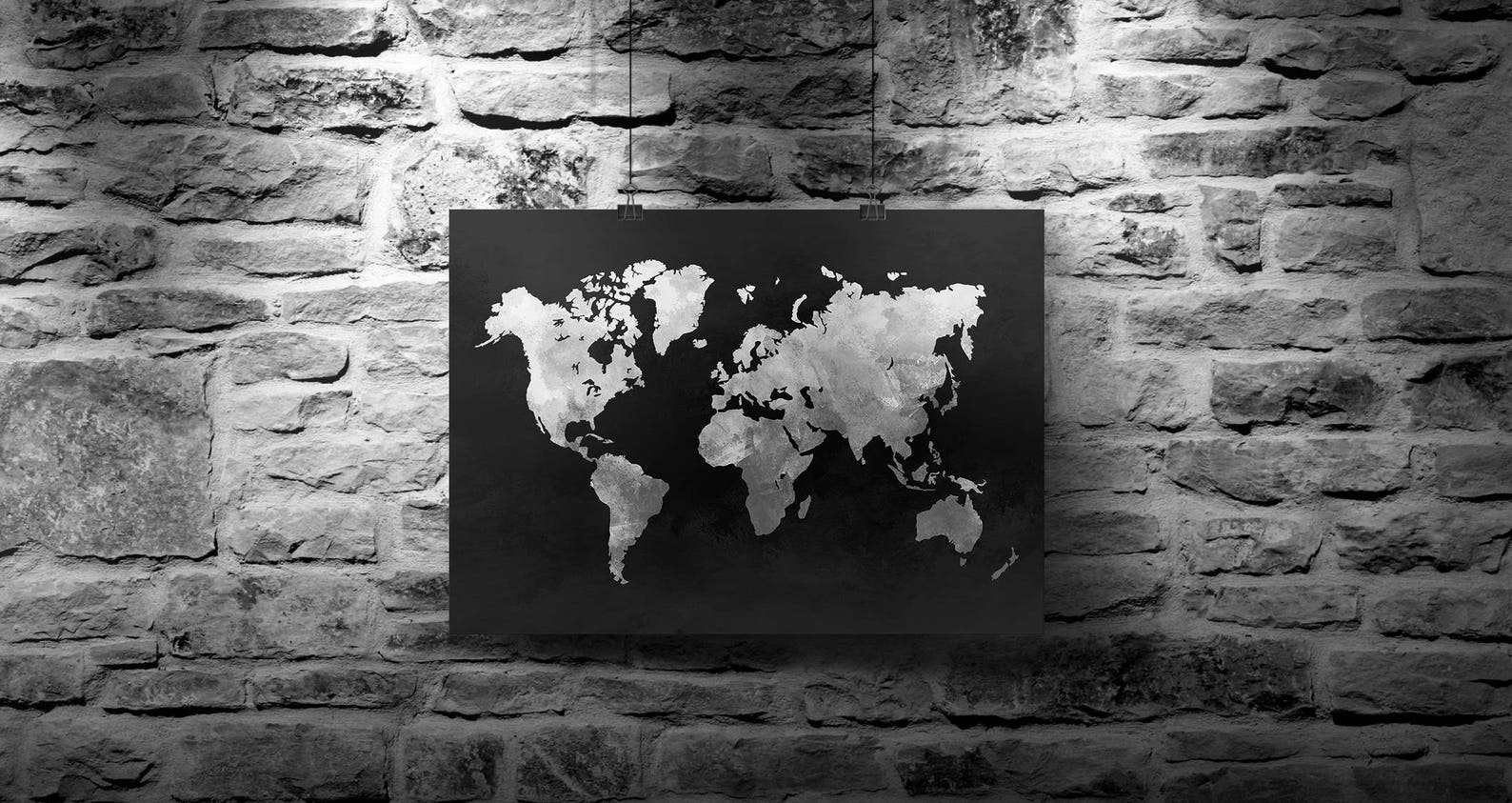 World Map Print, World Map Art, World Map Poster, Map of the World ...