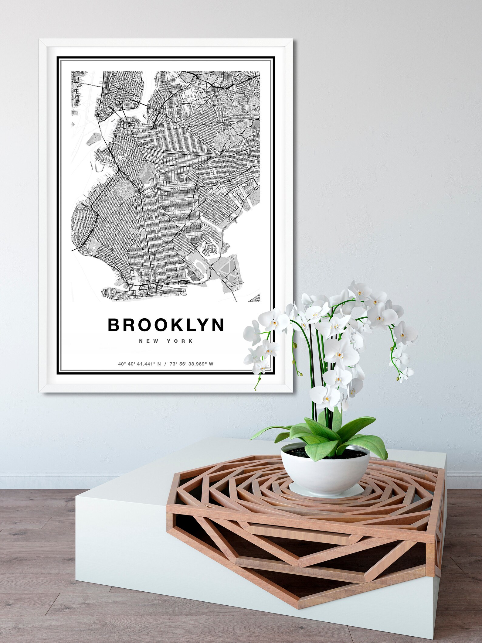 Brooklyn Map Print Map of Brooklyn City Map Brooklyn Print - Etsy
