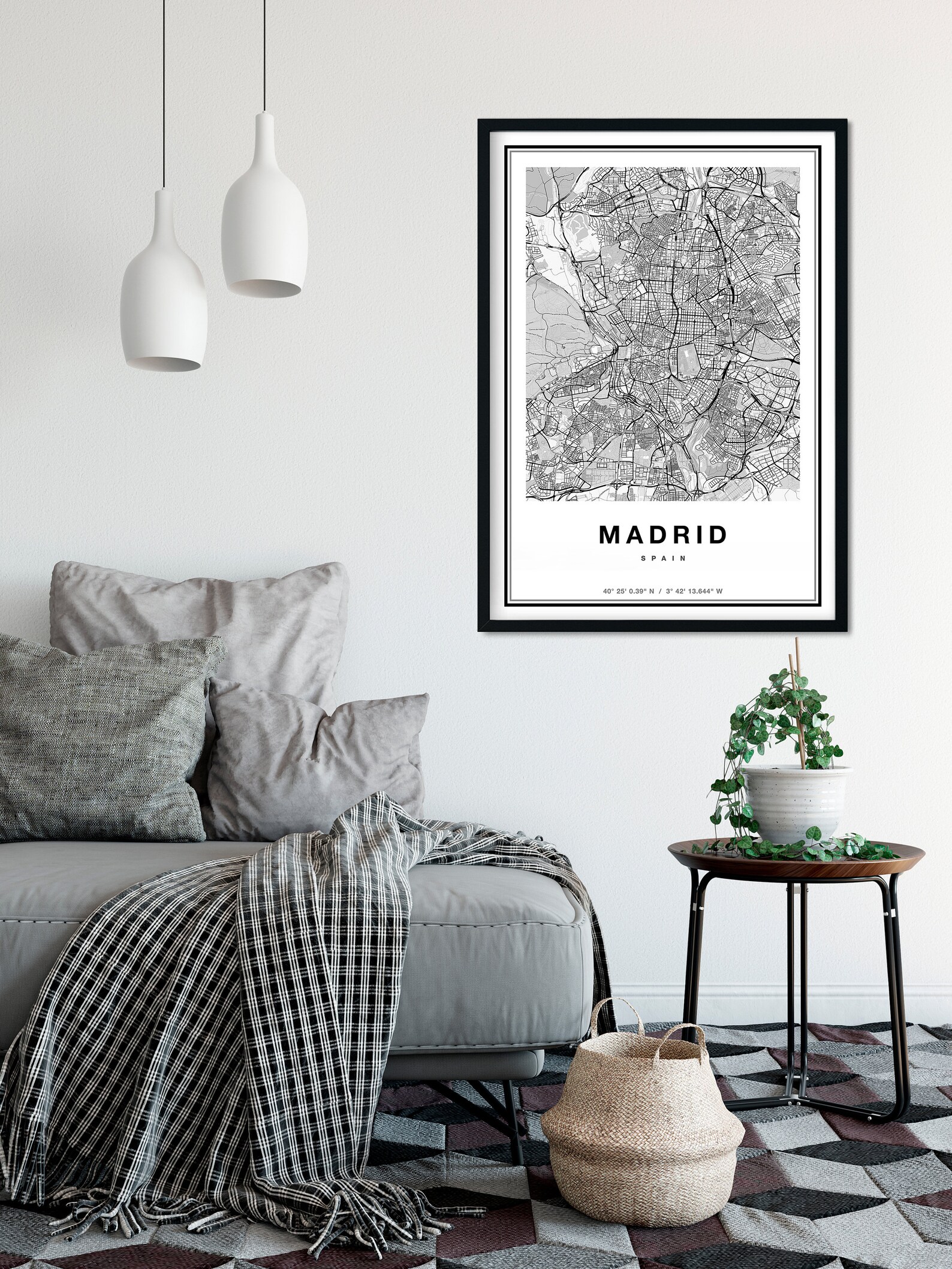 Madrid Map, Madrid City Map, Madrid Print, Map of Madrid , Madrid Map ...
