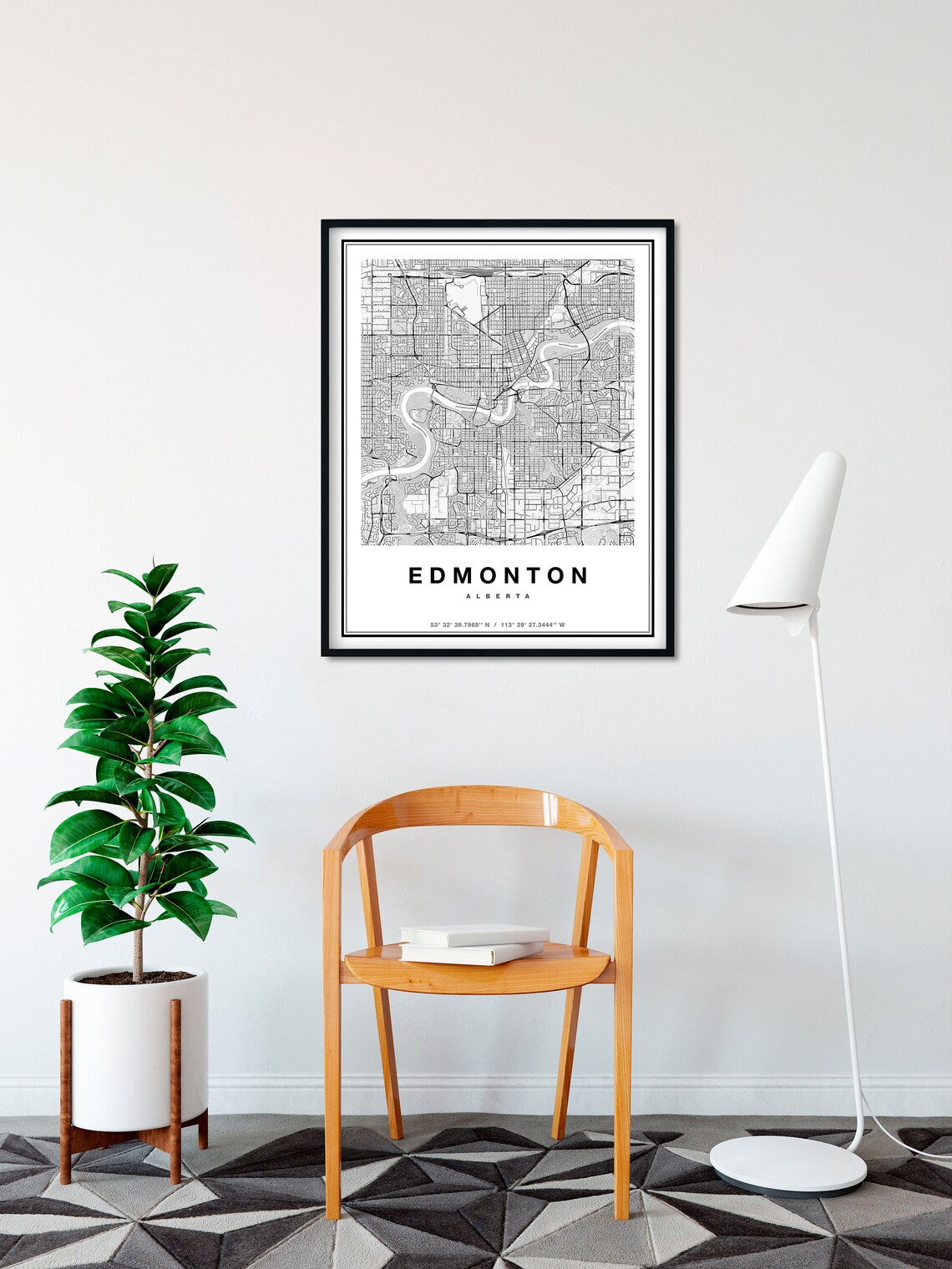 Edmonton Map Print Map of Edmonton City Map Edmonton Print - Etsy