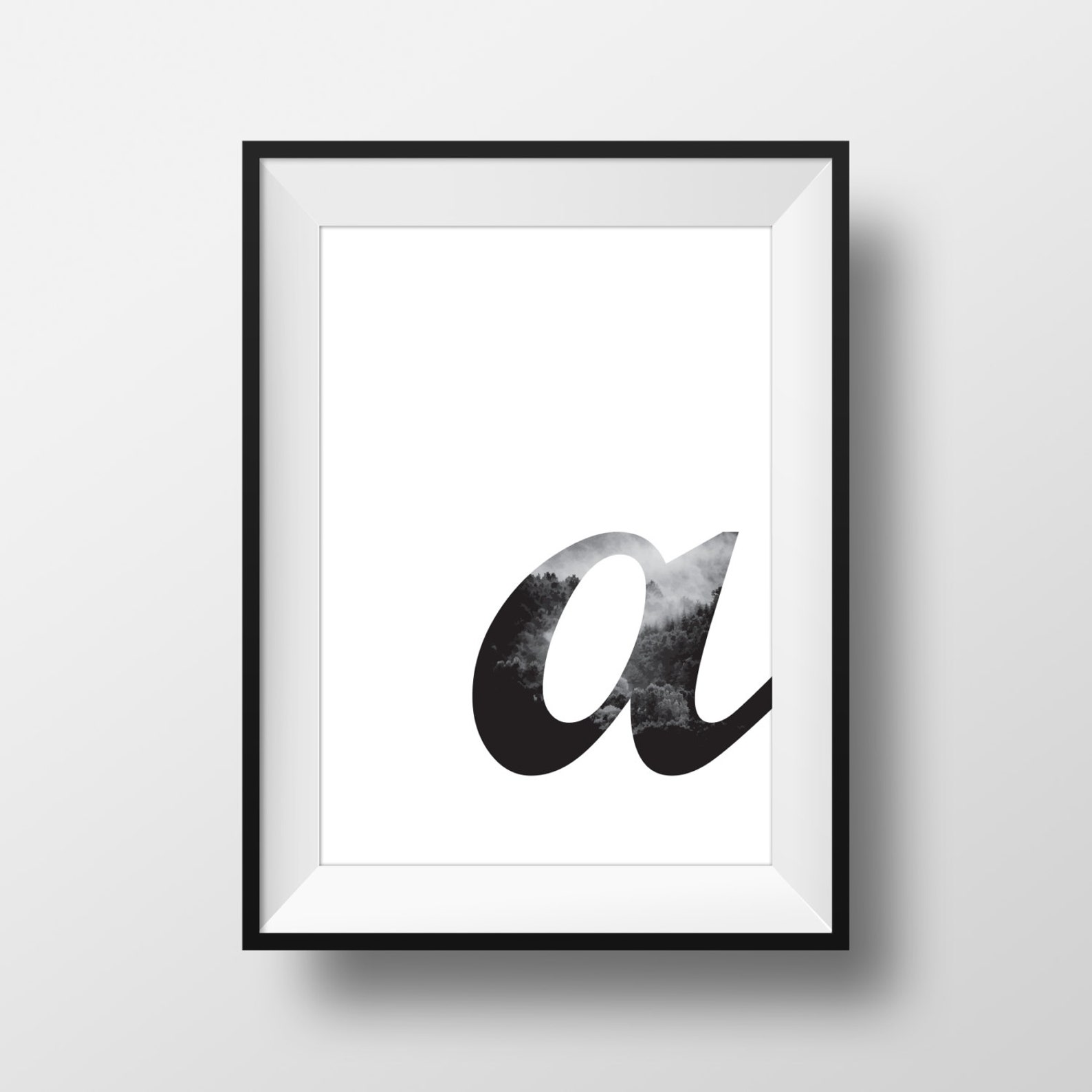 Letter A Letter A Print Letter A Poster Fashion Digital | Etsy