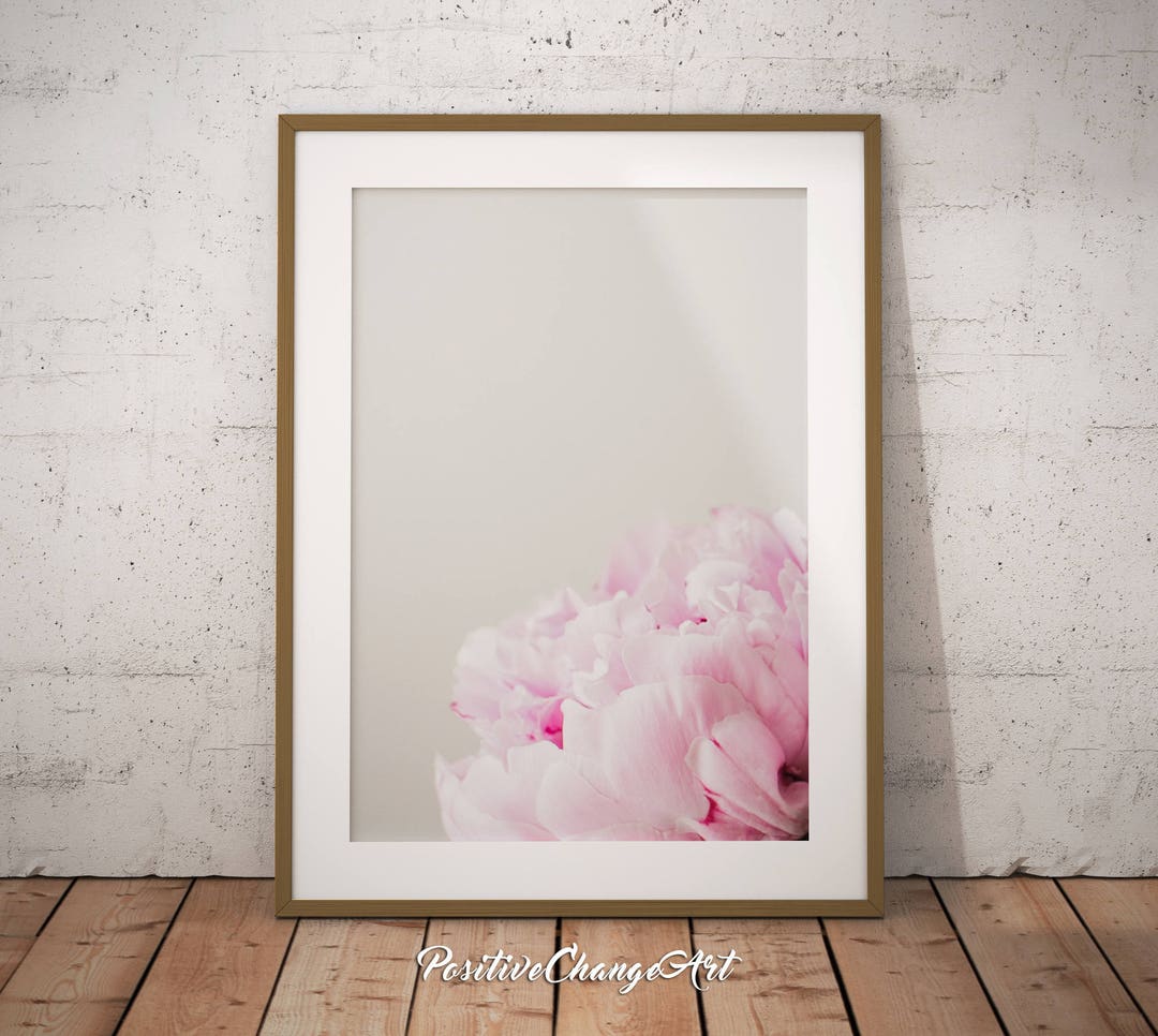 Pink Peony Print, Peony Wall Art, Peony Art, Botanical Poster, Peony ...