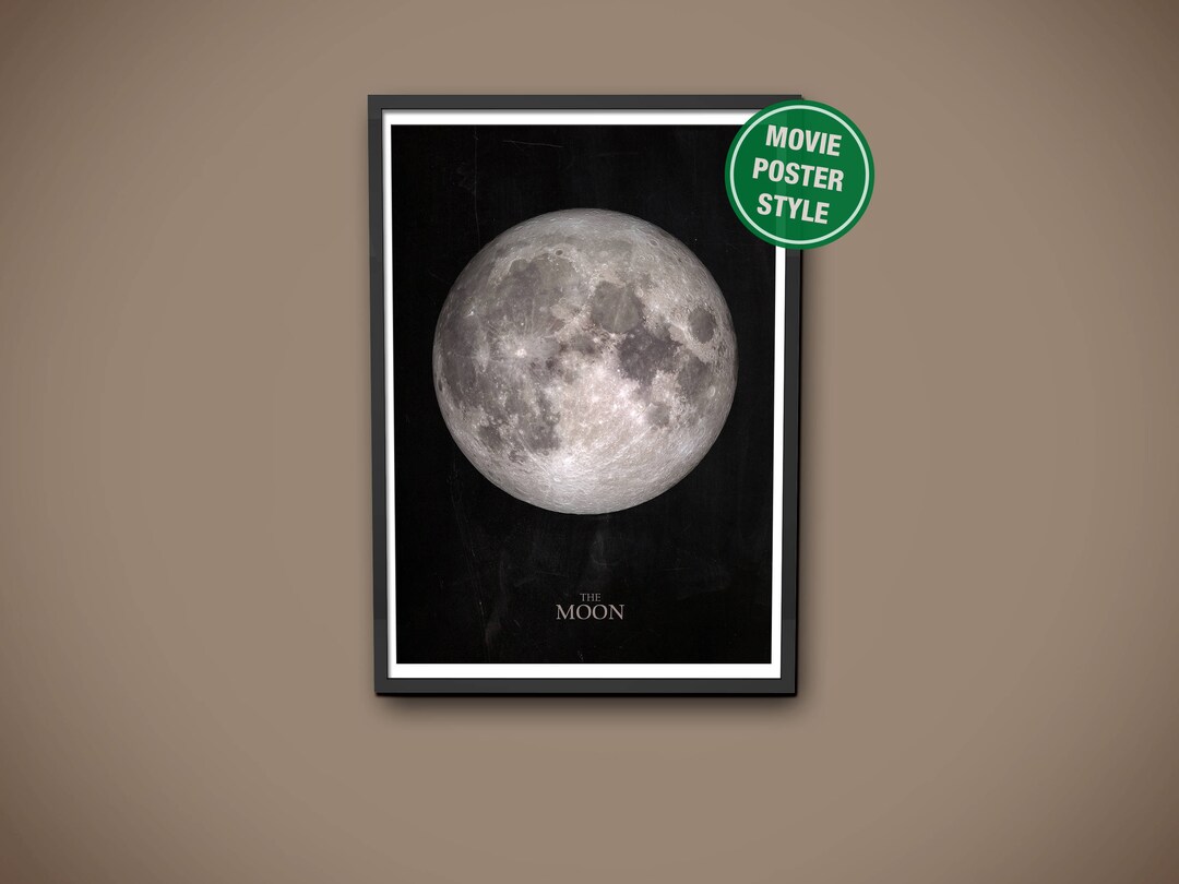 Full Moon Print, Moon Phase Print, Full Moon Wall Art, Moon Phase Art ...