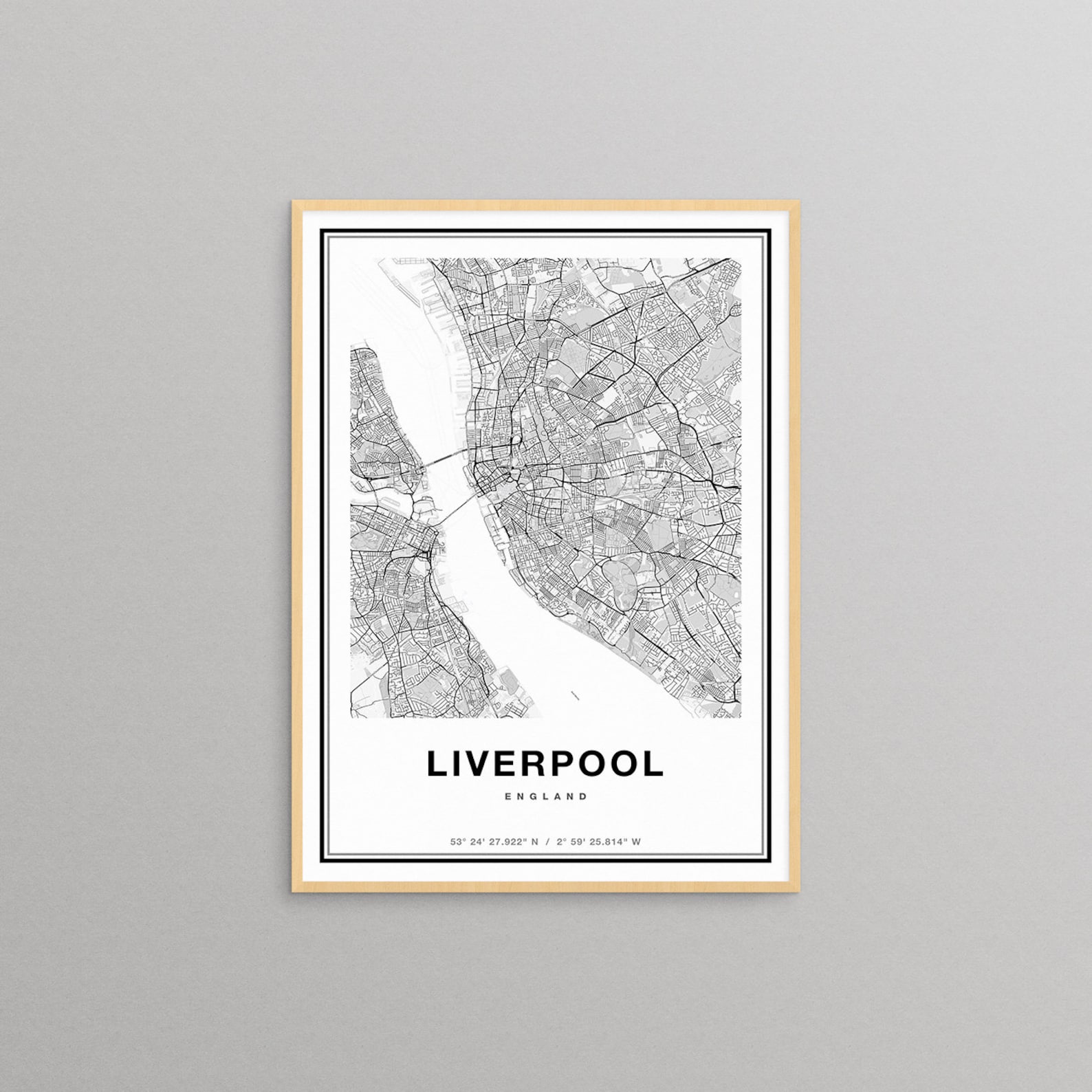Liverpool Map Print Liverpool City Map Print Liverpool - Etsy