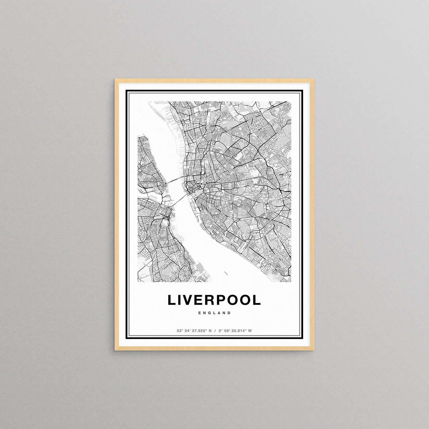 Liverpool Map Print, Liverpool City Map Print, Liverpool Poster ...
