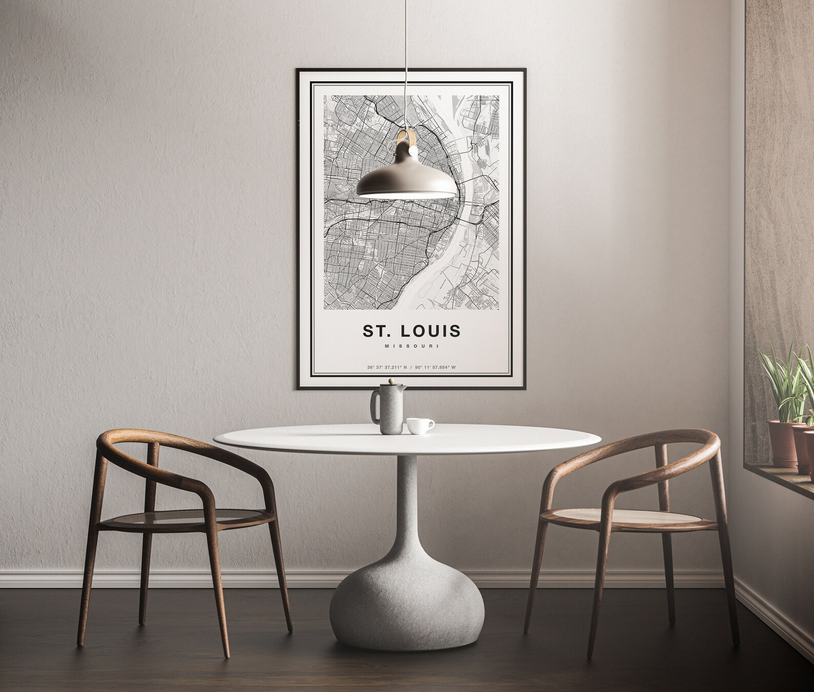 St. Louis Map Print, Map of St. Louis, City Map, St. Louis Print Gift ...