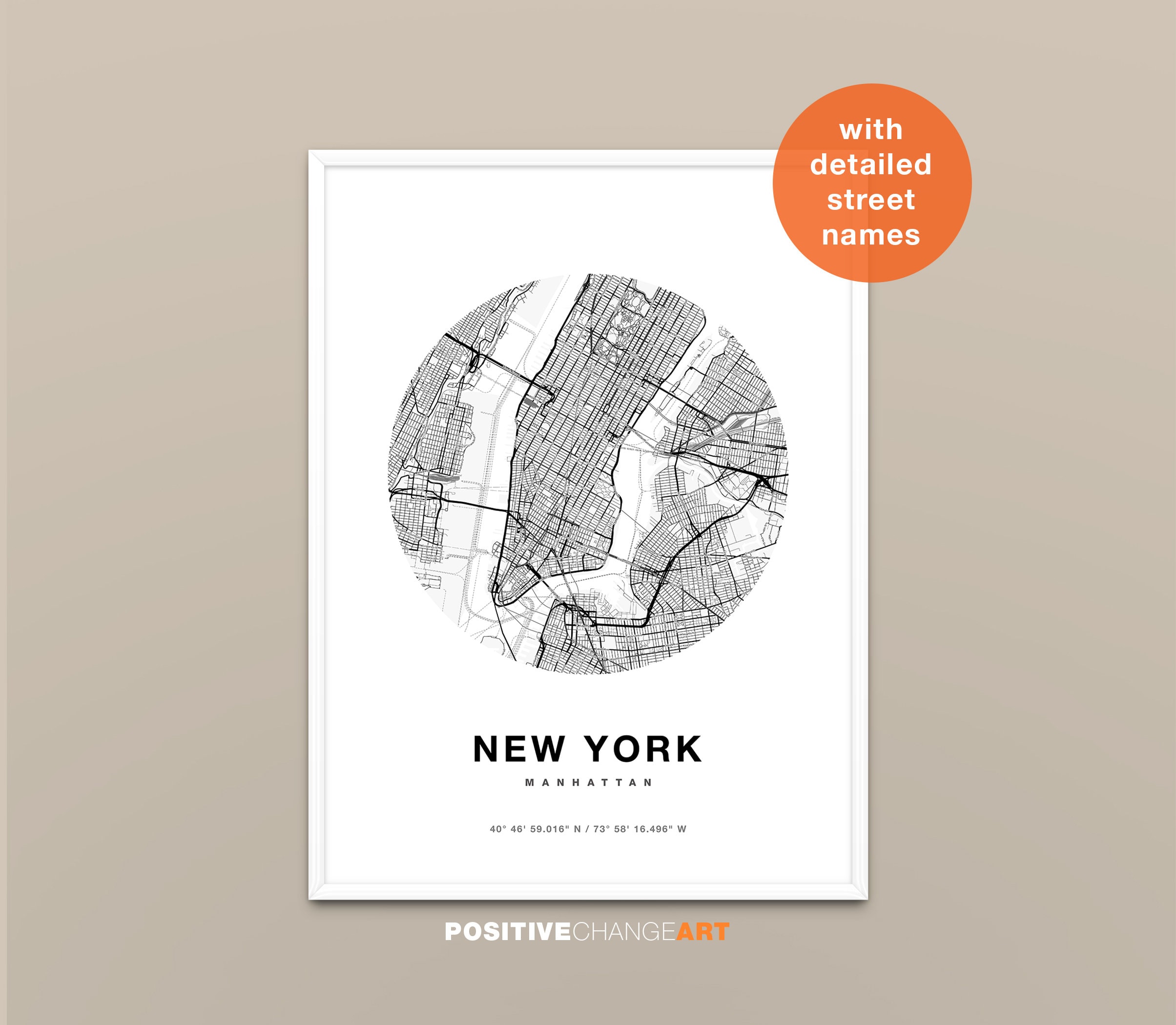 Custom Map Print, Personalized Map Art, Custom City Map Print, Custom ...